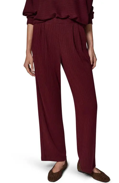 Donna Karan New York Brushed Rib Wide Leg Pants