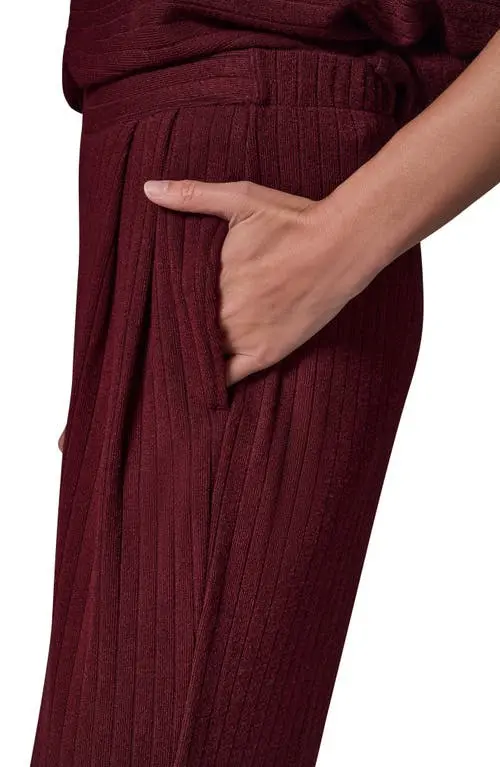 Donna Karan New York Brushed Rib Wide Leg Pants