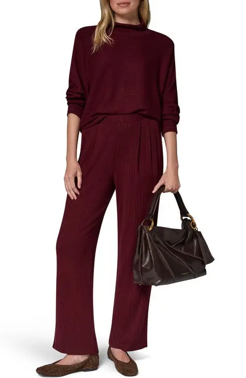 Donna Karan New York Brushed Rib Wide Leg Pants