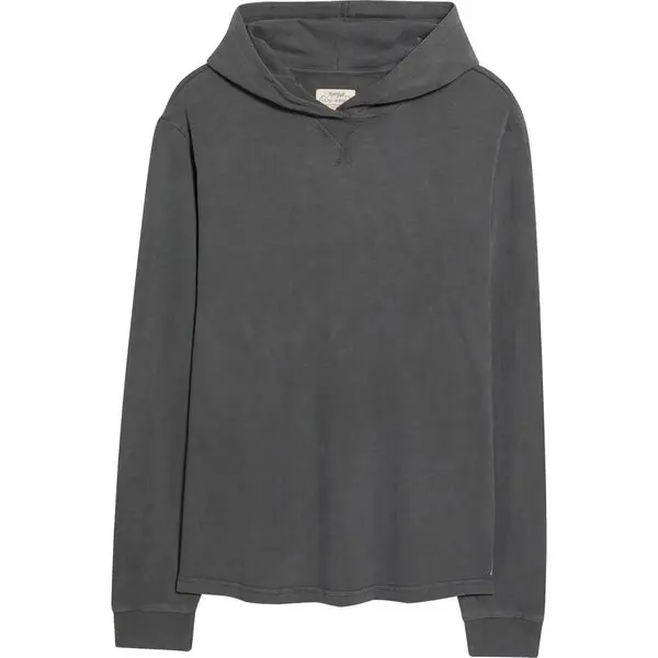 Marine Layer Lux Slub Organic Cotton Long Sleeve Hoodie