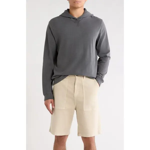 Marine Layer Lux Slub Organic Cotton Long Sleeve Hoodie