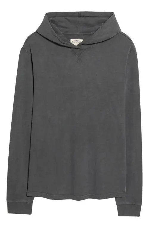 Marine Layer Lux Slub Organic Cotton Long Sleeve Hoodie