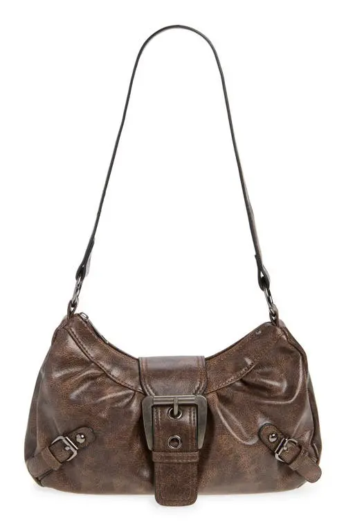 Bp. Faux Leather Buckle Mini Bag