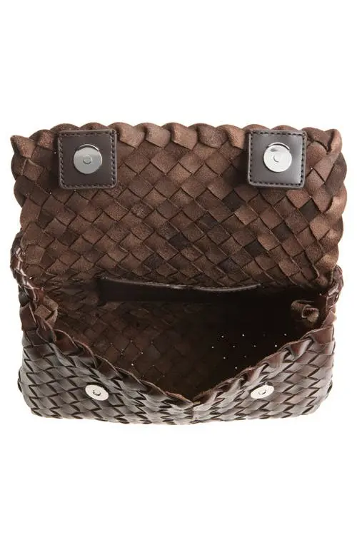 LOEFFLER RANDALL Vinnie Woven Leather Crossbody Bag