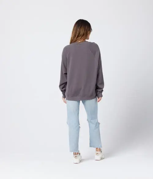 KNOWN SUPPLY Raglan Sweatshirt - Charcoal