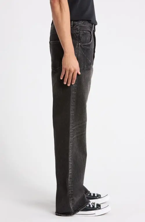 PURPLE BRAND Logo Embroidered Relaxed Jeans