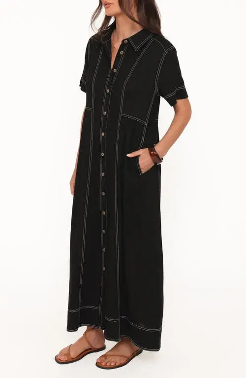 PETAL & PUP Wickson Contrast Stitch Maxi Dress
