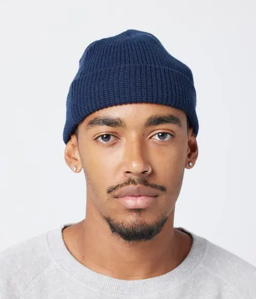 KNOWN SUPPLY Fitted Cuff Beanie - Navy