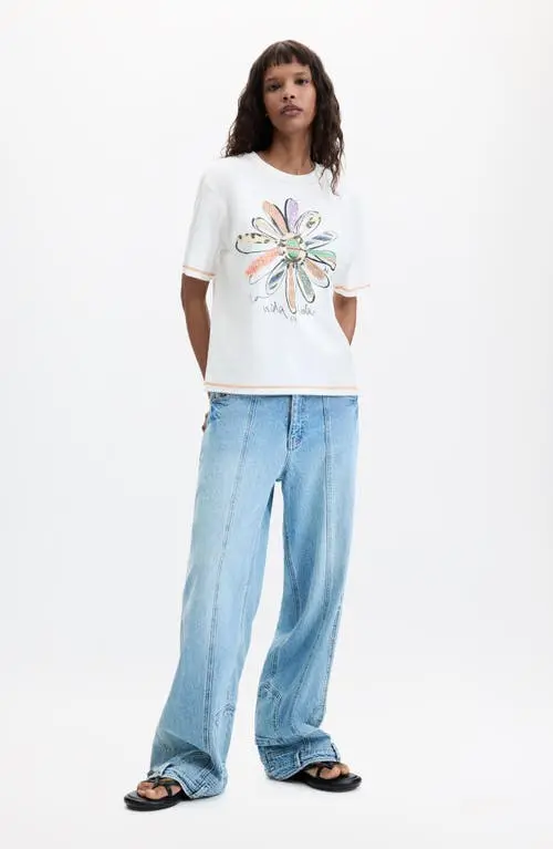 Desigual Graphic Cotton T-shirt