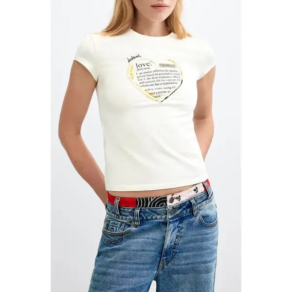 Desigual Loveable Graphic T-shirt