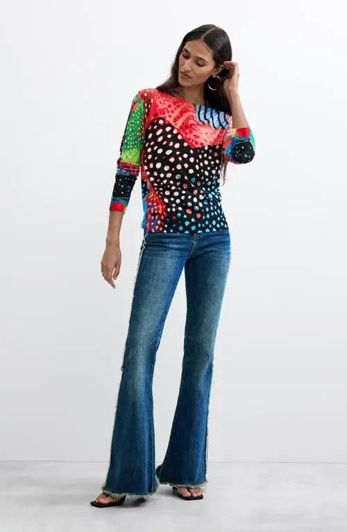 Desigual Thin Gauge Graphic Pullover