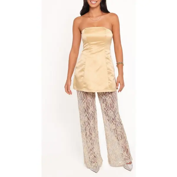 PETAL & PUP Oxley Strapless Jumpsuit