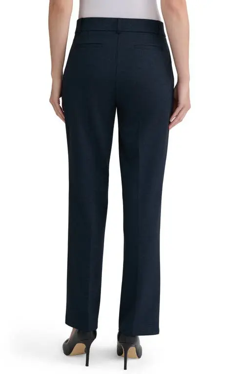 KASPER Faux Fly Straight Leg Trousers