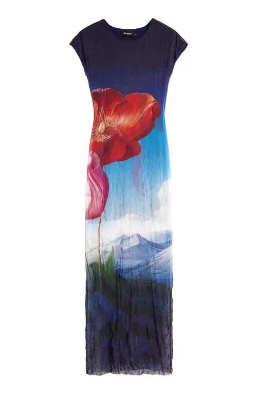 Desigual Graphic Print Jersey Dress