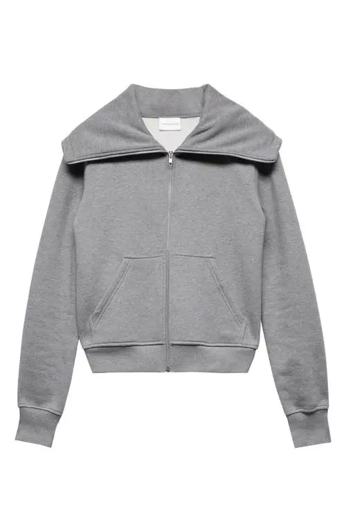 7 For All Mankind High Neck Zip Sweatshirt