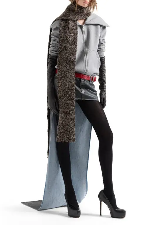 7 For All Mankind High Neck Zip Sweatshirt