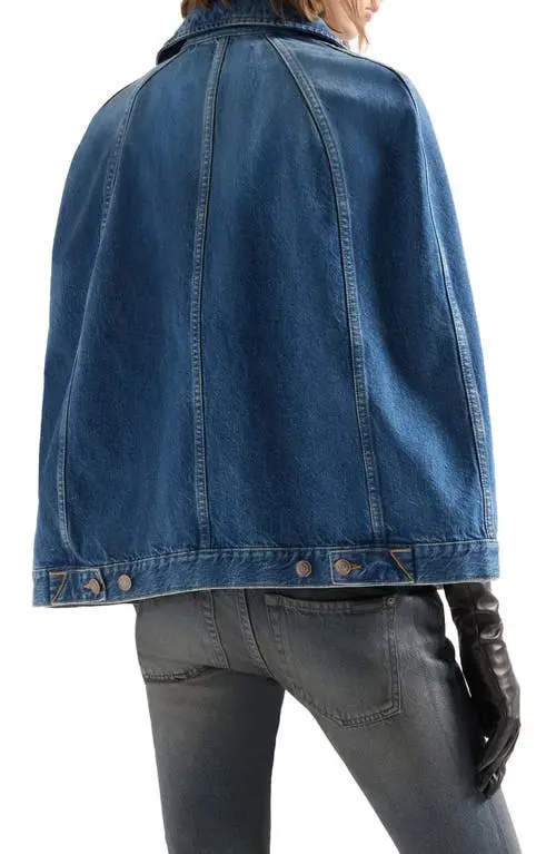 7 For All Mankind Denim Cape