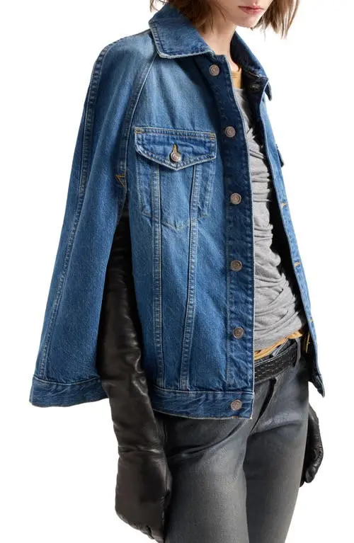 7 For All Mankind Denim Cape