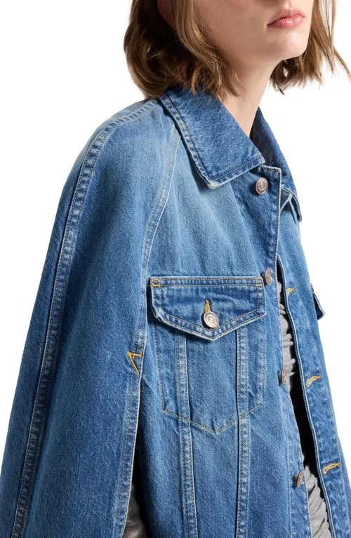 7 For All Mankind Denim Cape