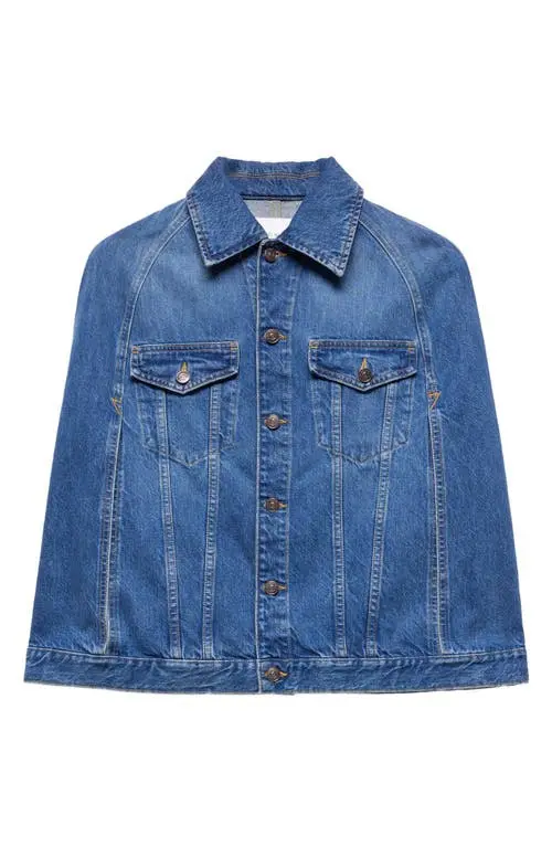 7 For All Mankind Denim Cape