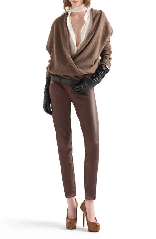 7 For All Mankind Silk Bow Shirt