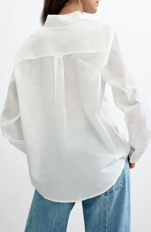 Desigual Embroidered Patch Cotton Button Down Shirt