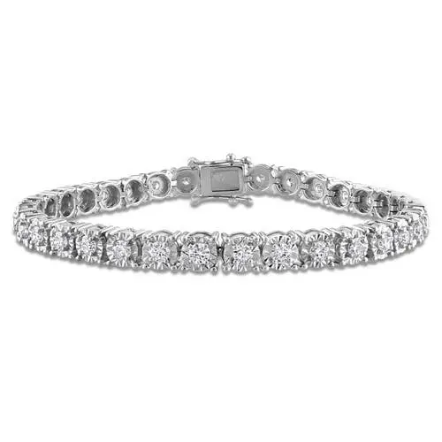 JULIANNA B. 3-1/8 Ctw Lab-grown Diamond Tennis Bracelet