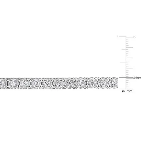 JULIANNA B. 3-1/8 Ctw Lab-grown Diamond Tennis Bracelet