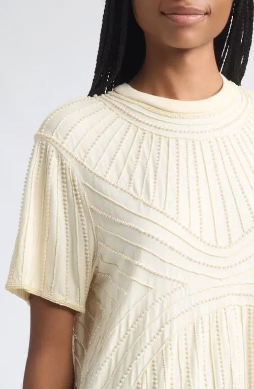 Sea Carlotta Embroidered Fringe Top