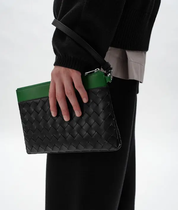 Bottega Veneta Intrecciato Prism Pouch