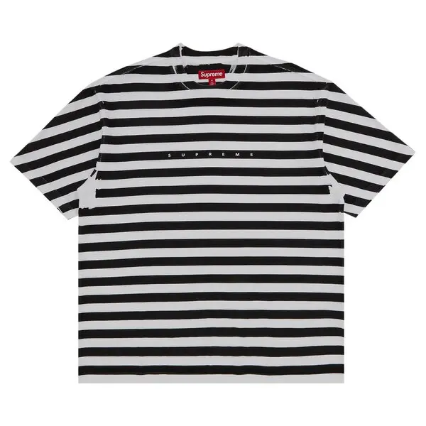 Supreme Overprint Stripe Short-sleeve Top