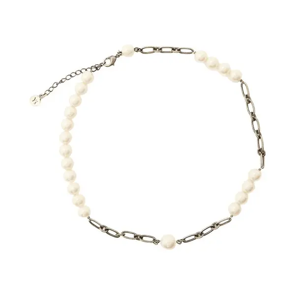 Y’s Pearl And Chain Choker