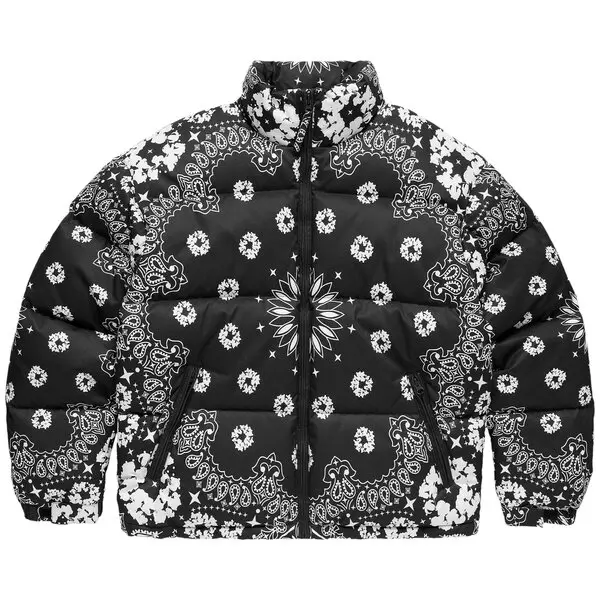 DENIM TEARS Cotton Wreath Paisley Puffer Jacket