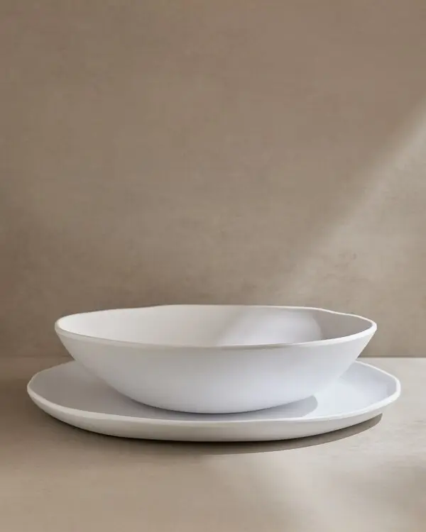 Quince Outdoor Melamine Serving Bowl & Platter