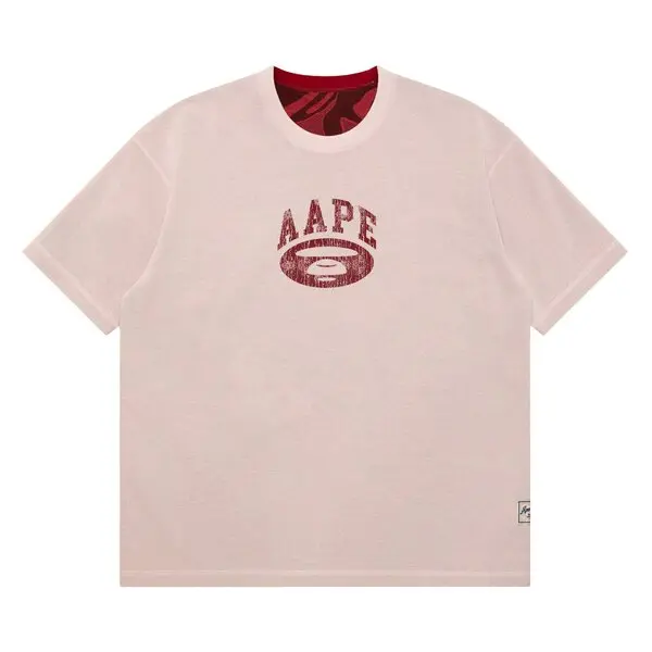 AAPE Moonface Logo Tee 'ivory