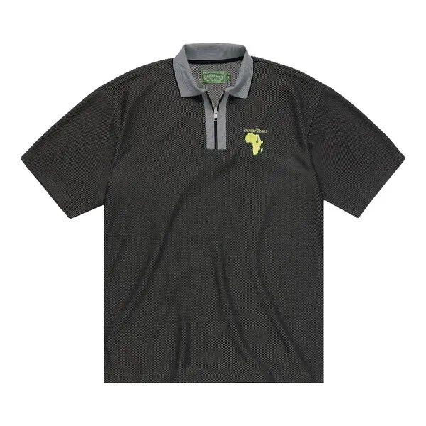DENIM TEARS Masters Quarter-zip Polo 'metallic