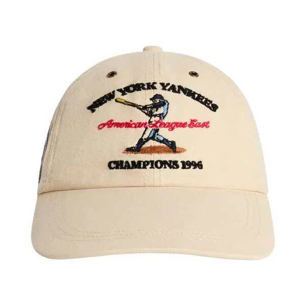 Kith X '47 For The New York Yankees Clean Up Duck Canvas Long Visor Cap 'sandrift