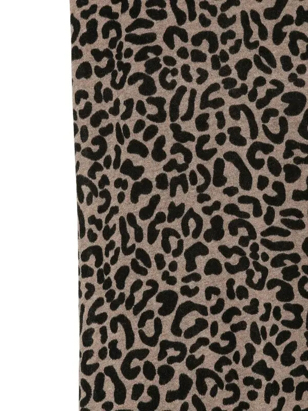 Faliero Sarti Ayame Cashmere Stole With Leopard Print