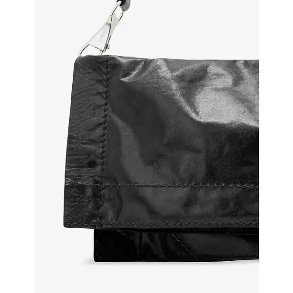 ALLSAINTS Lutece Leather Shoulder Bag - Black