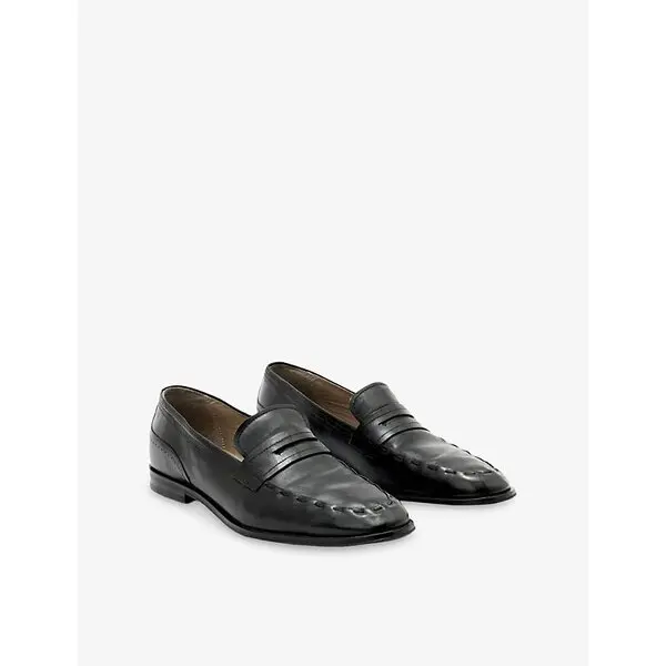 ALLSAINTS Jules Stitch Leather Loafers