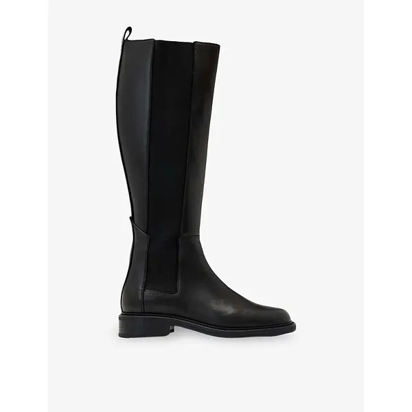 ALLSAINTS Bales Leather Knee-high Boots - Black