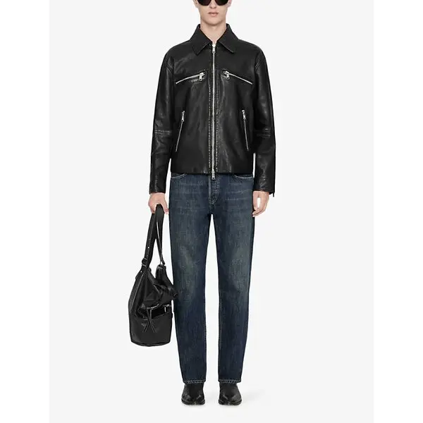ALLSAINTS Vegason Four-pocket Leather Jacket