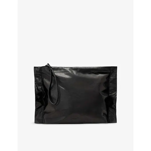 ALLSAINTS Lutece Leather Pouch - Black