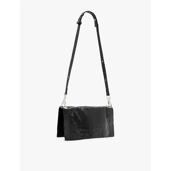 ALLSAINTS Lutece Small Leather Cross-body Bag - Black
