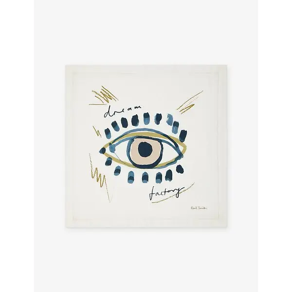 Paul Smith Dream Factory Print Cotton Pocket Square