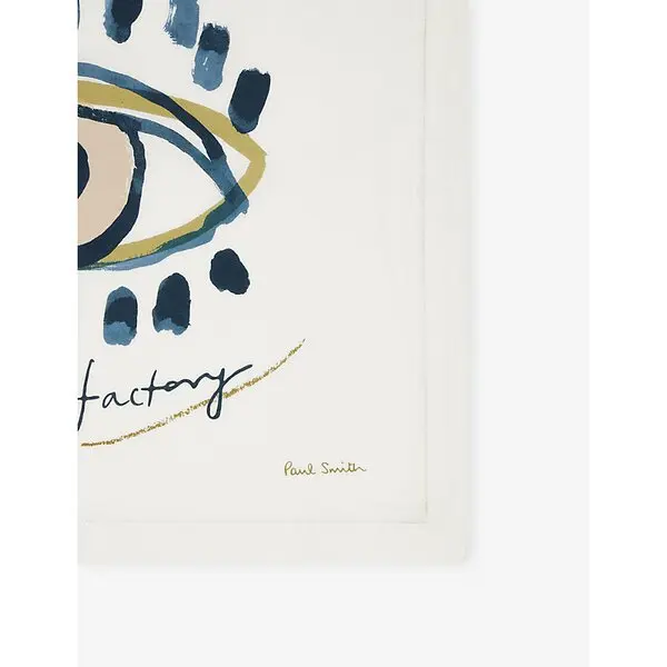 Paul Smith Dream Factory Print Cotton Pocket Square