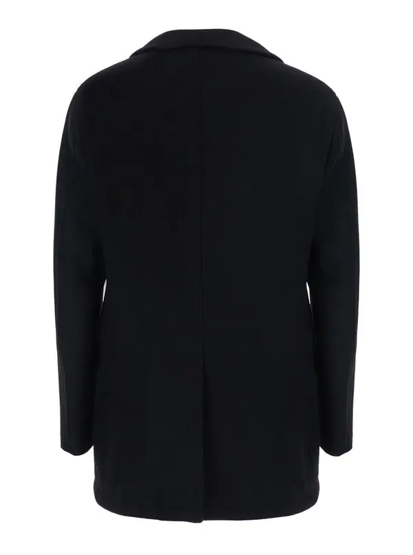 Tagliatore San Francisco' Double-breasted Coat With Notched Revers In Blend Wool For