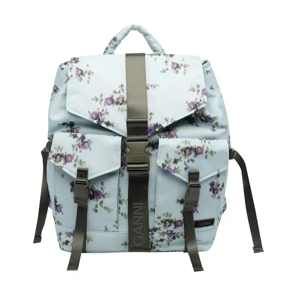 GANNI Re-tech Printed Backpack
