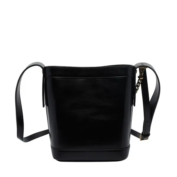 Versace Mini Pivot Bucket Bag - Black
