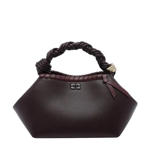 GANNI Small Bou Tresse' Handbag - Brown
